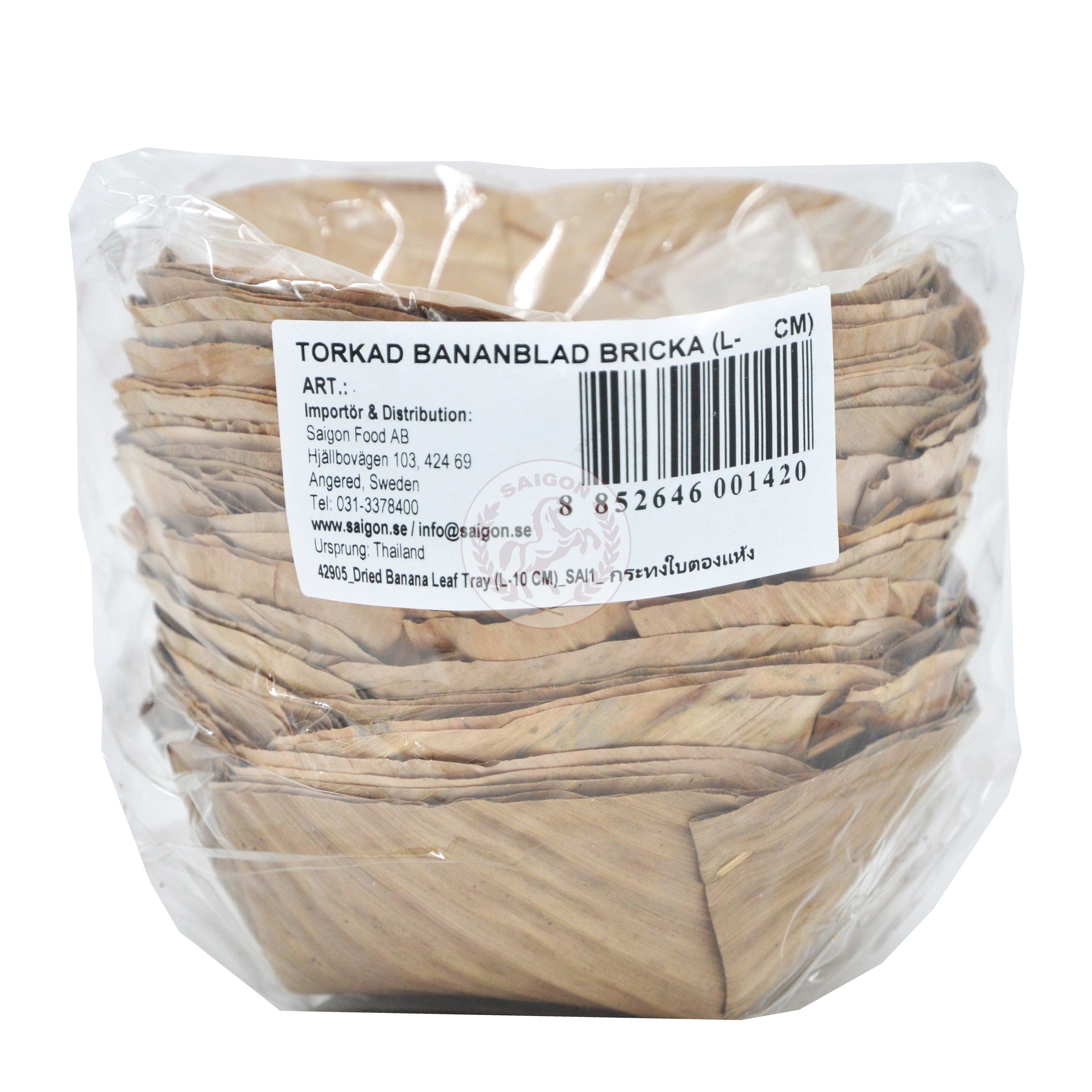 Bananblad Bricka Torkad 6,5CM 25x20st