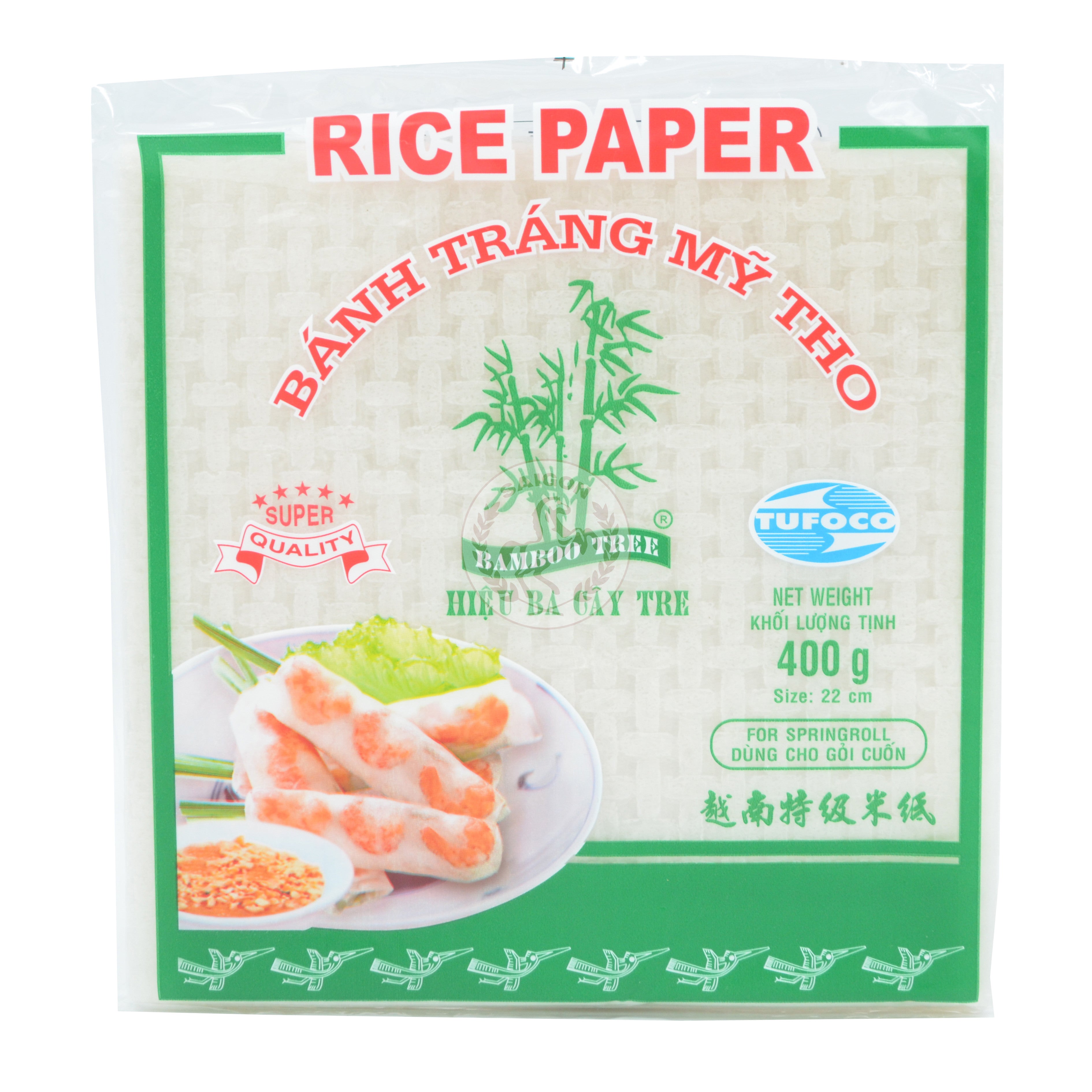 Rispapper 22cm Fyrkant 44x340g