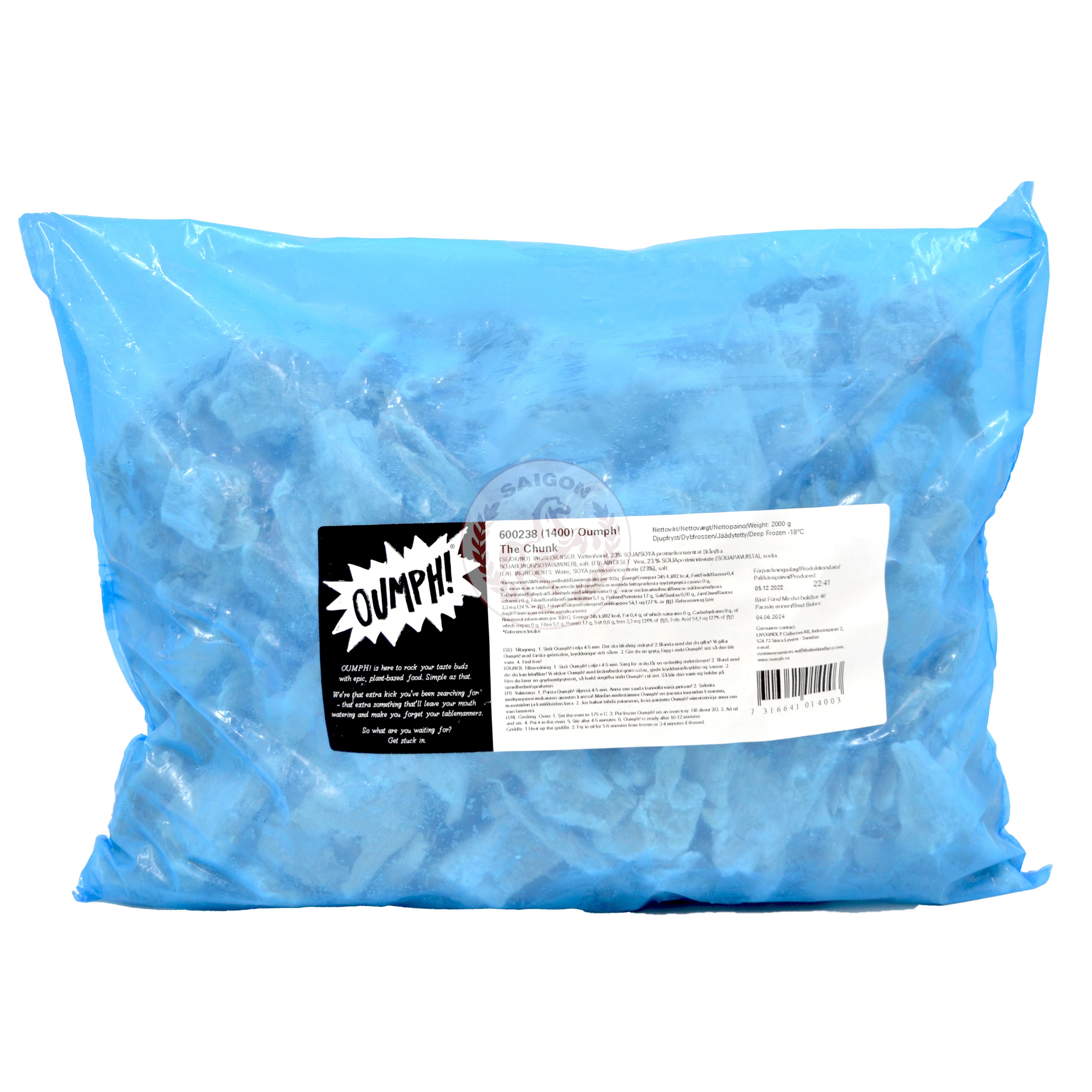 Oumph Chunks Frysta 2x2kg